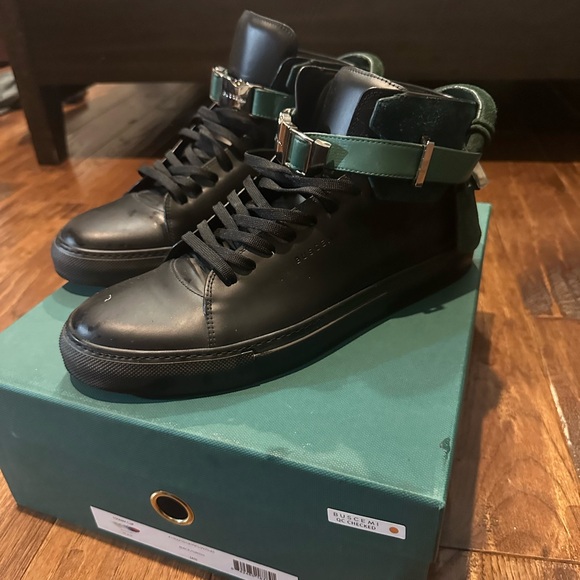 Buscemi | Shoes | Buscemi Black And Green Hightop Mens Sneakers | Poshmark